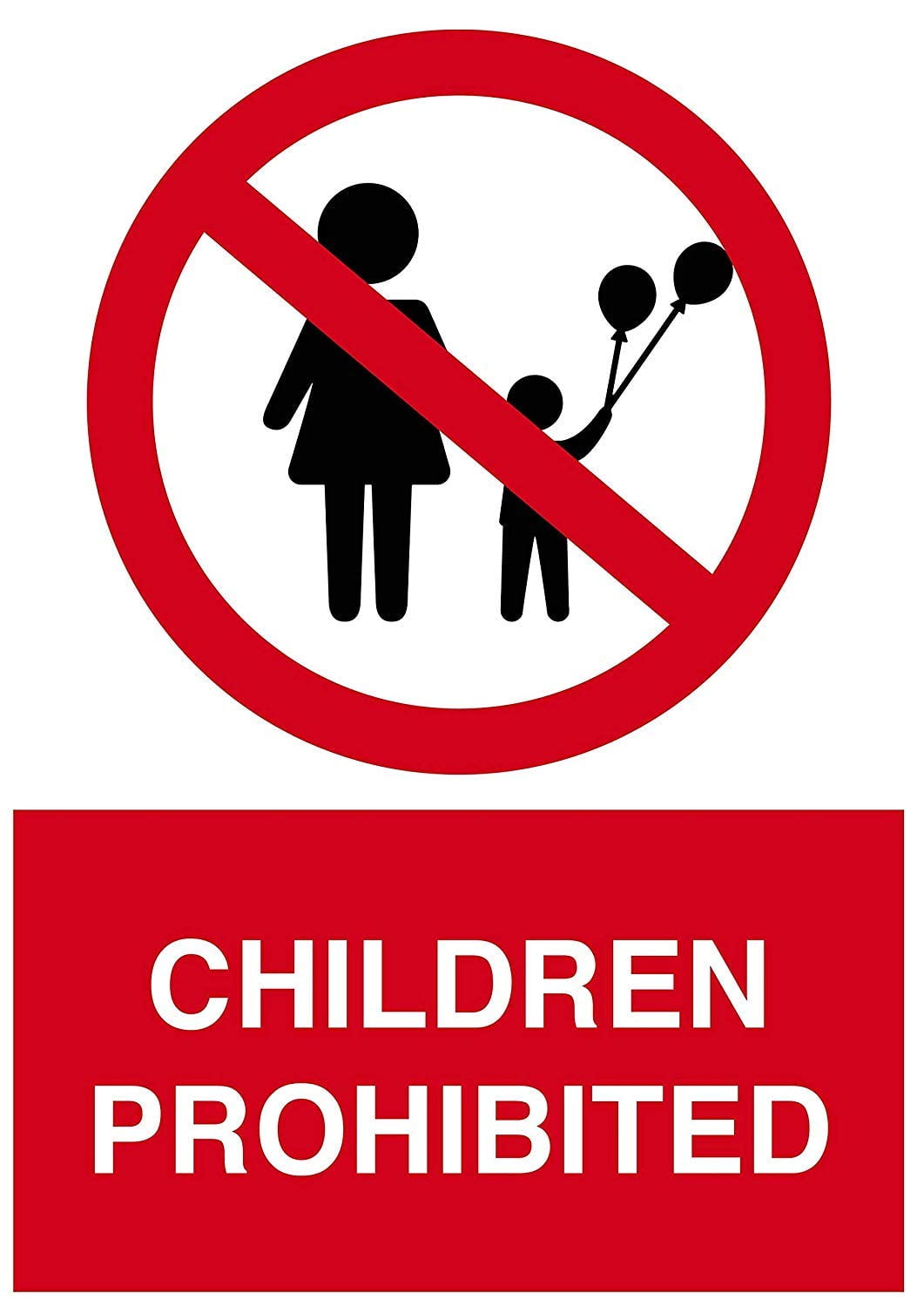 Traffic & Warehouse Signs - Children Prohibited Sign - Weather Approved ...