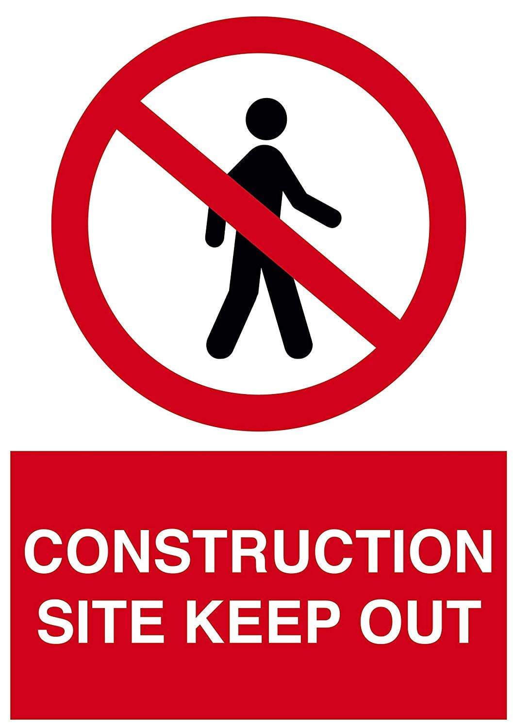 Traffic & Warehouse Signs - Construction Site Keep Out Sign R1 ...