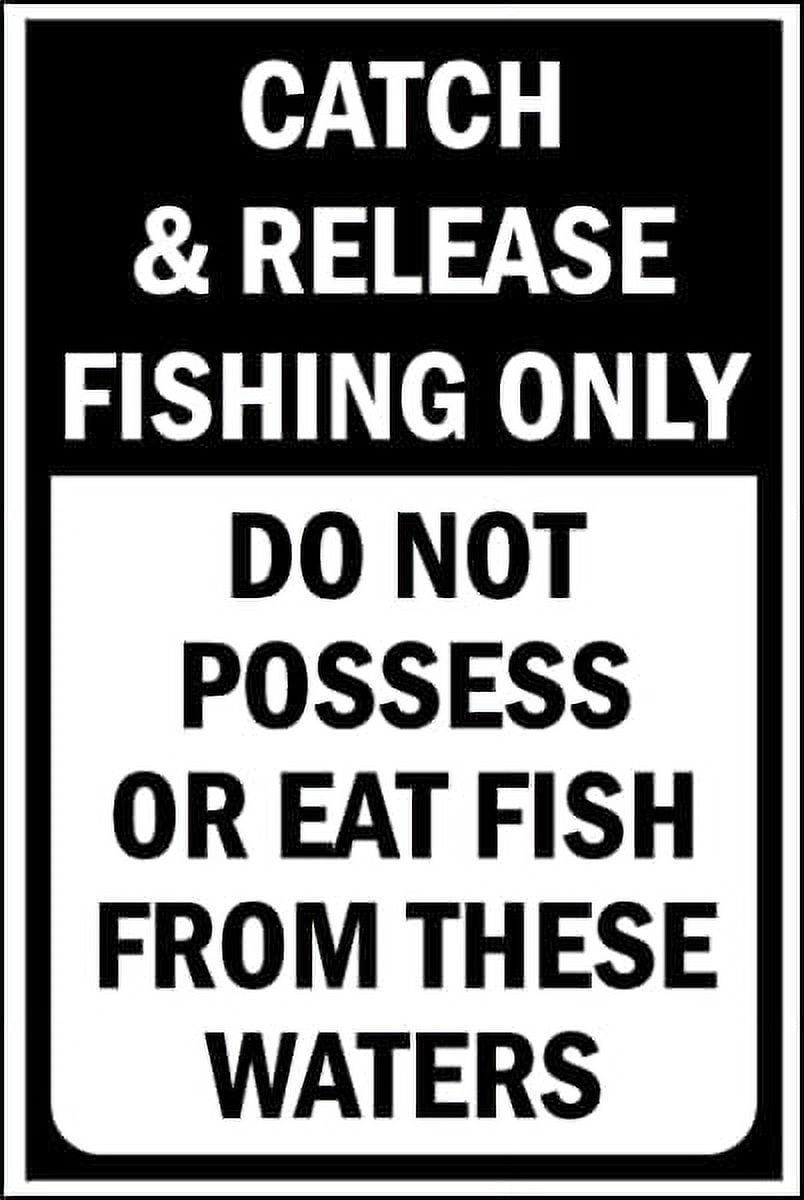 Traffic & Warehouse Signs - Do Not Eat Fish from These Waters Sign 12 x ...