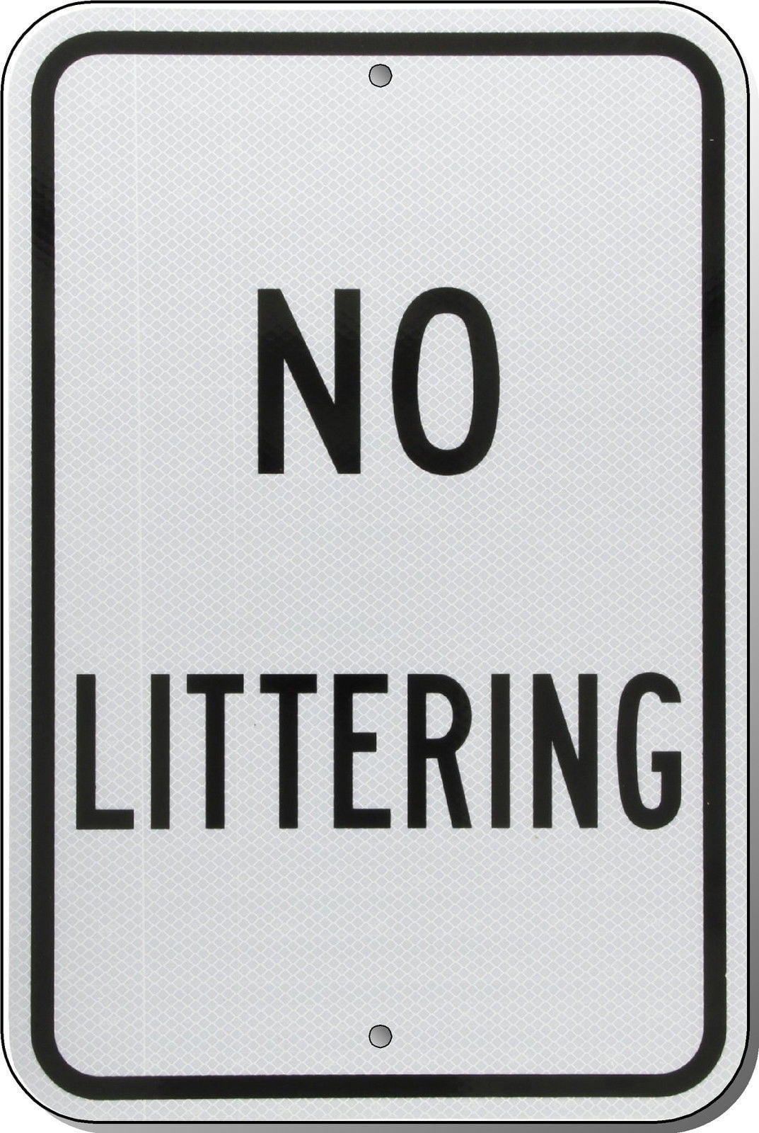 Traffic & Warehouse Signs - Highway Traffic Supply No Littering Sign ...