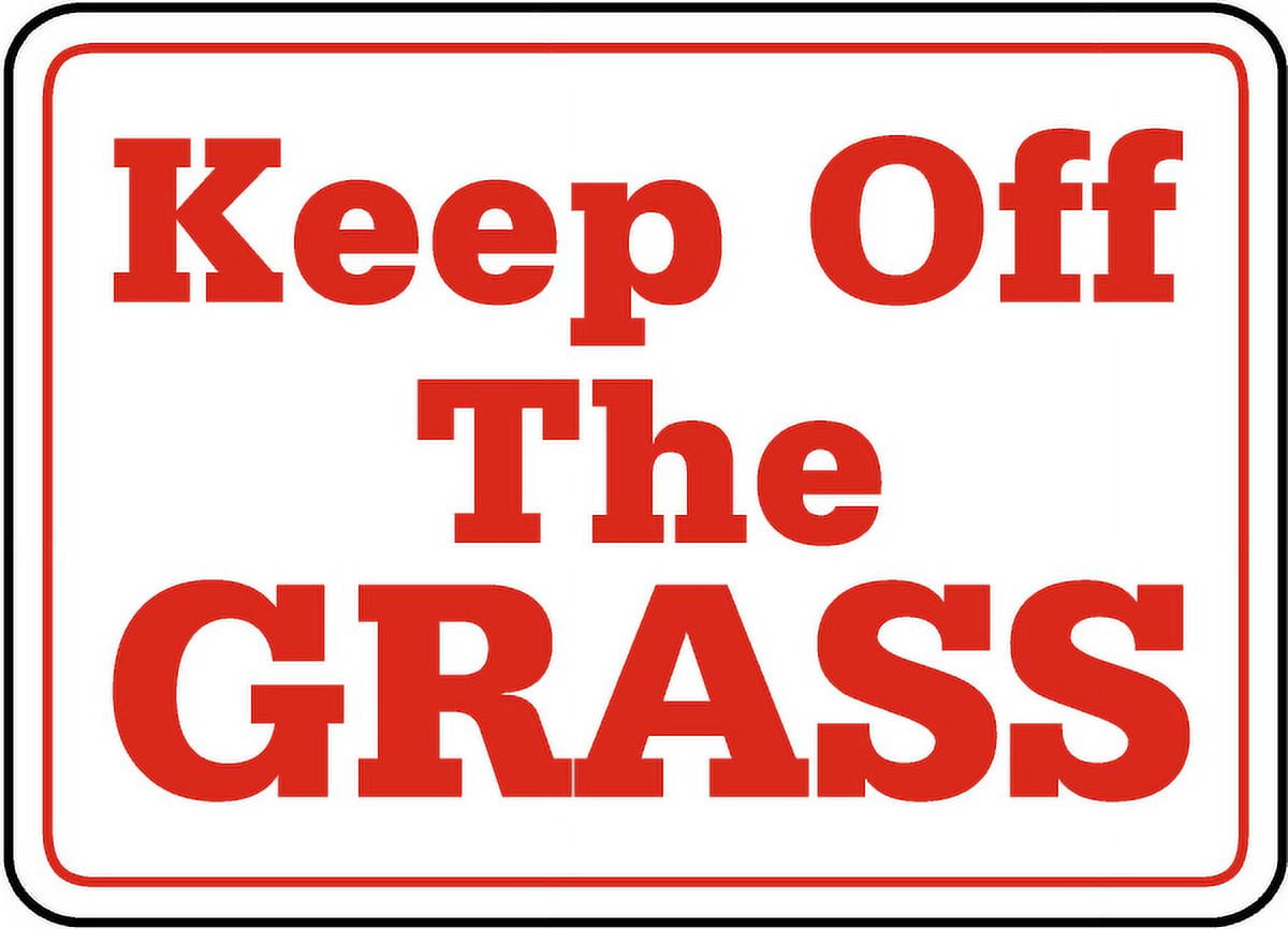 Traffic & Warehouse Signs - Keep Off The Grass Sign - Weather Approved ...