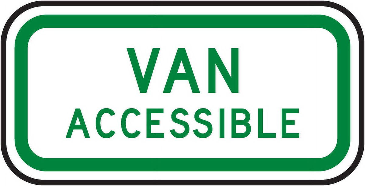 Traffic & Warehouse Signs - MUTCD Van Accessible Sign - Weather ...