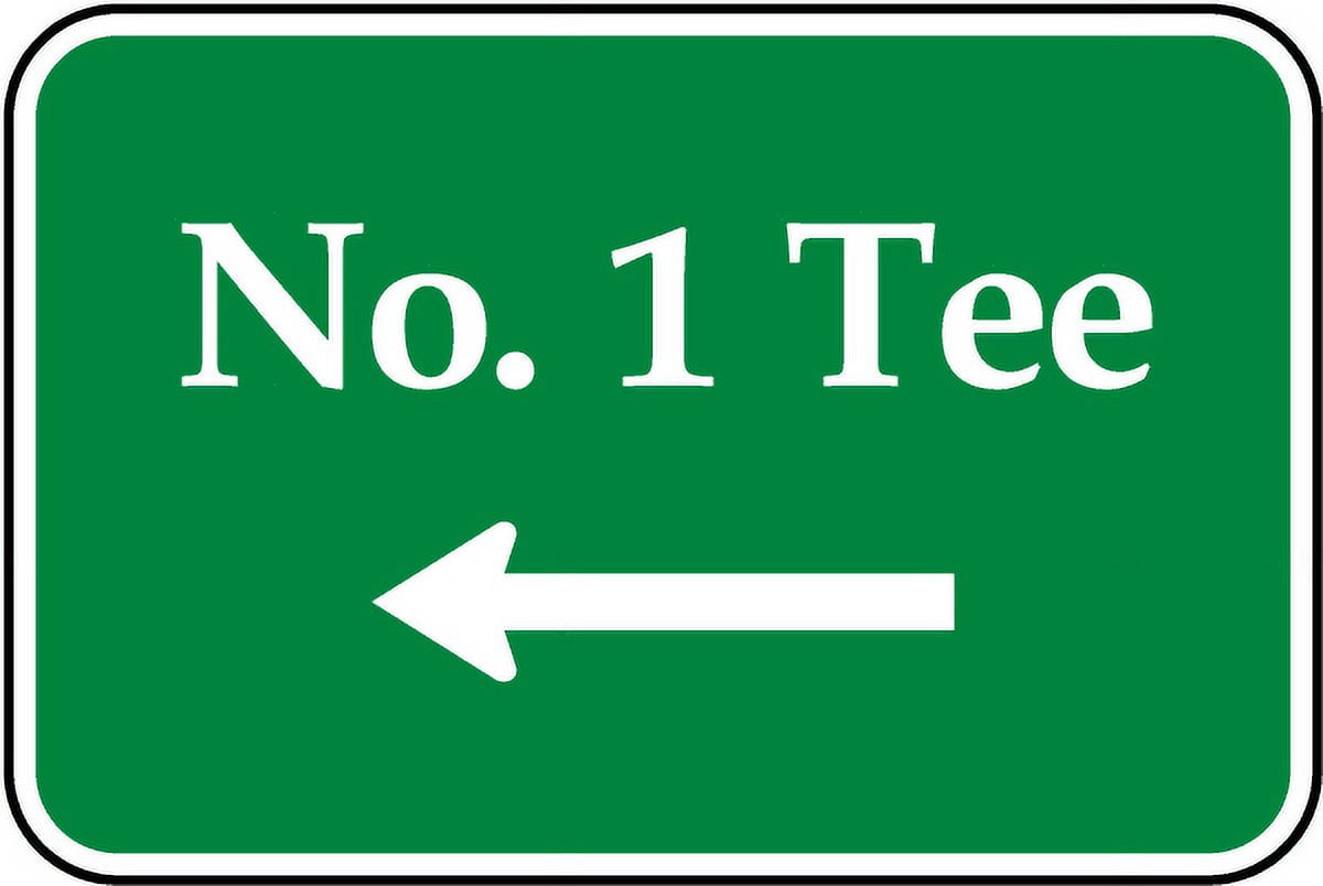 Traffic & Warehouse Signs - No. 1 Tee (Left Arrow) Sign - Weather ...