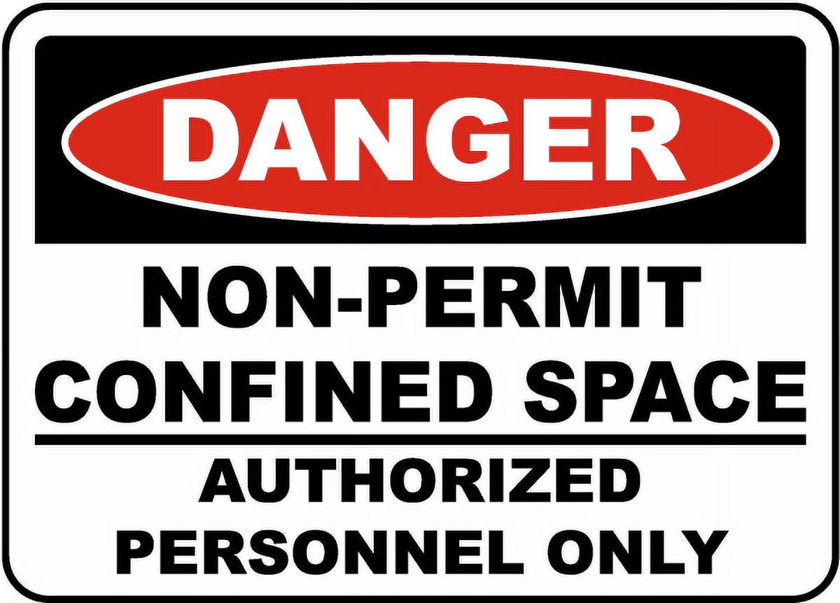 Traffic & Warehouse Signs - Non-Permit Confined Space Sign - Weather ...
