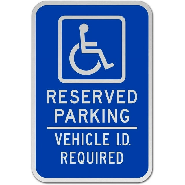 Traffic & Warehouse Signs - Reserved Vehicle ID Required Sign - Weather ...