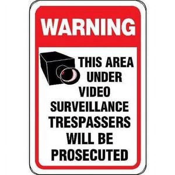 Traffic & Warehouse Signs - Security Camera in Use Sign - Weather ...