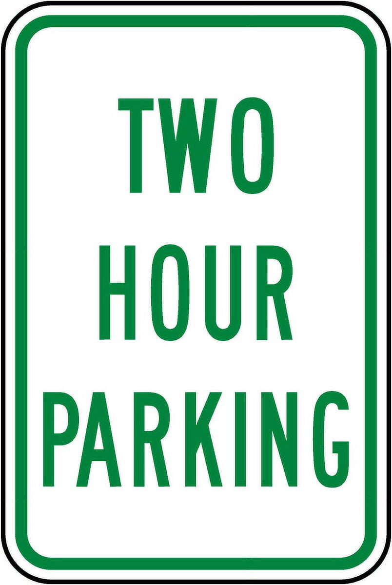 Traffic & Warehouse Signs - Two Hour Parking Sign - Weather Approved ...