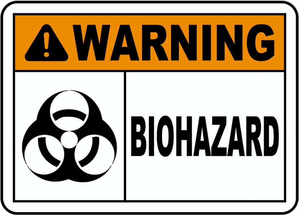 Traffic & Warehouse Signs - Warning Biohazard Sign - Weather Approved ...