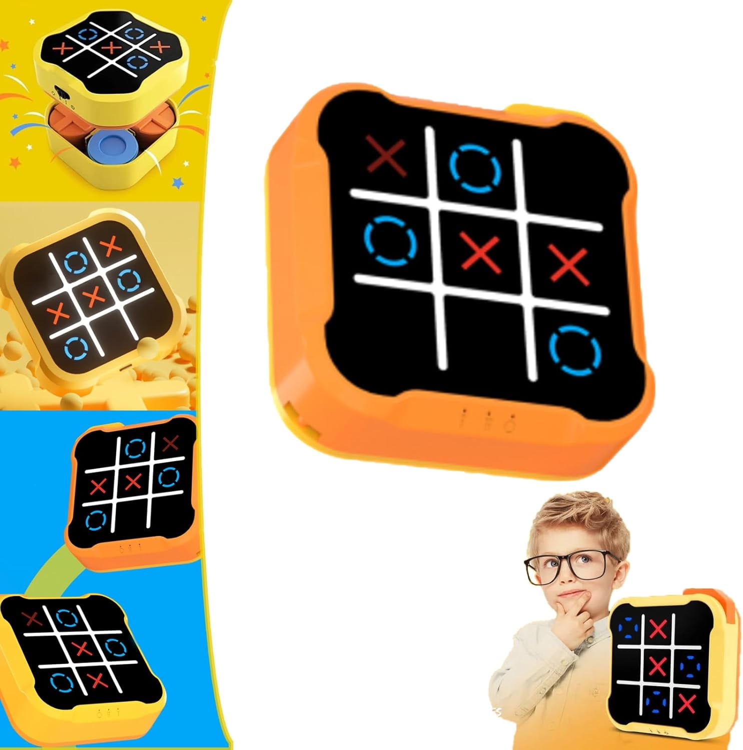 Tragbares Tic-Tac-Toe-Puzzlespiel, 2025 New 3-in-1 Handheld Puzzle Game ...