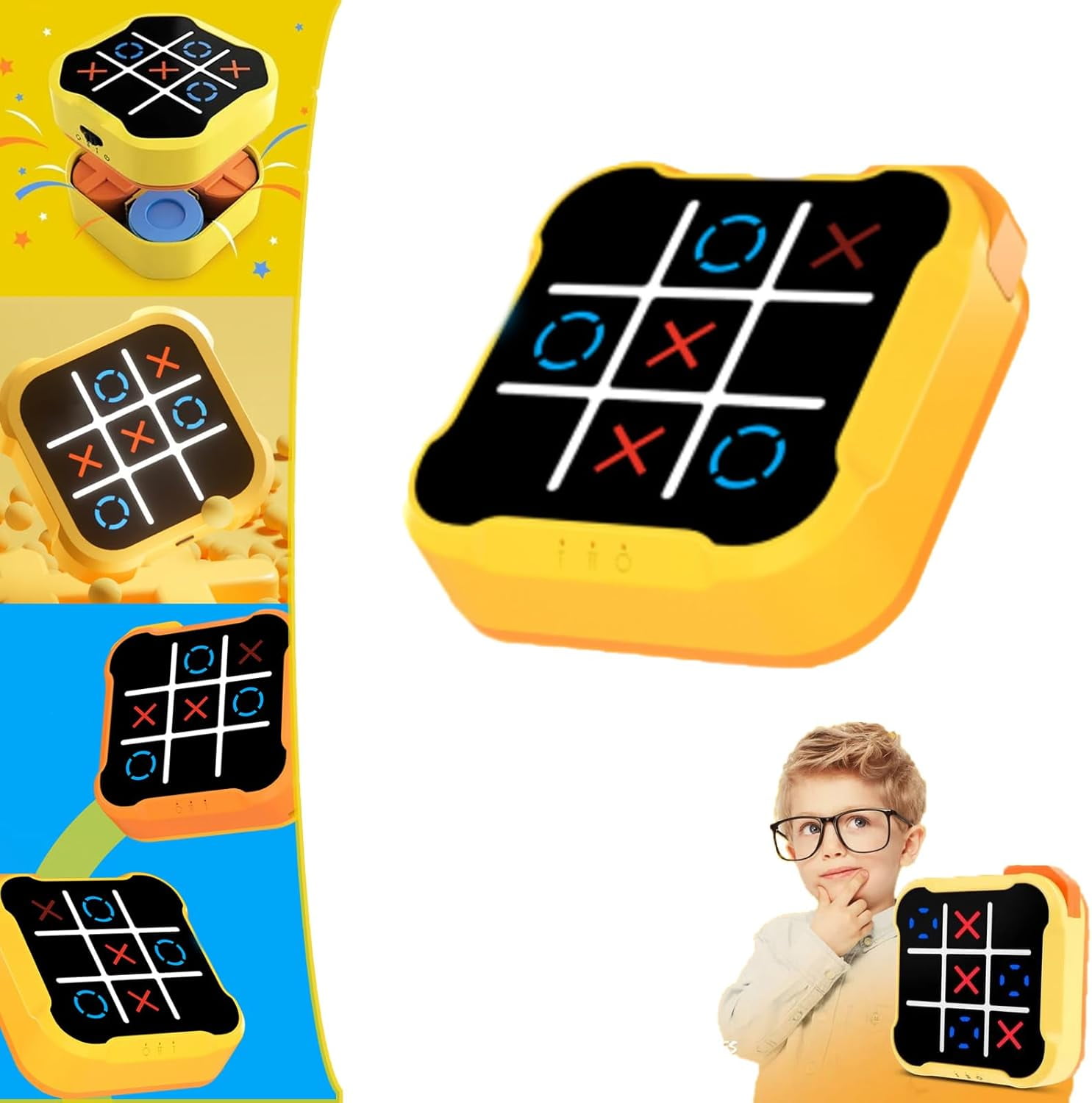 Tragbares Tic-Tac-Toe-Puzzlespiel, 2025 New 3-in-1 Handheld Puzzle Game ...