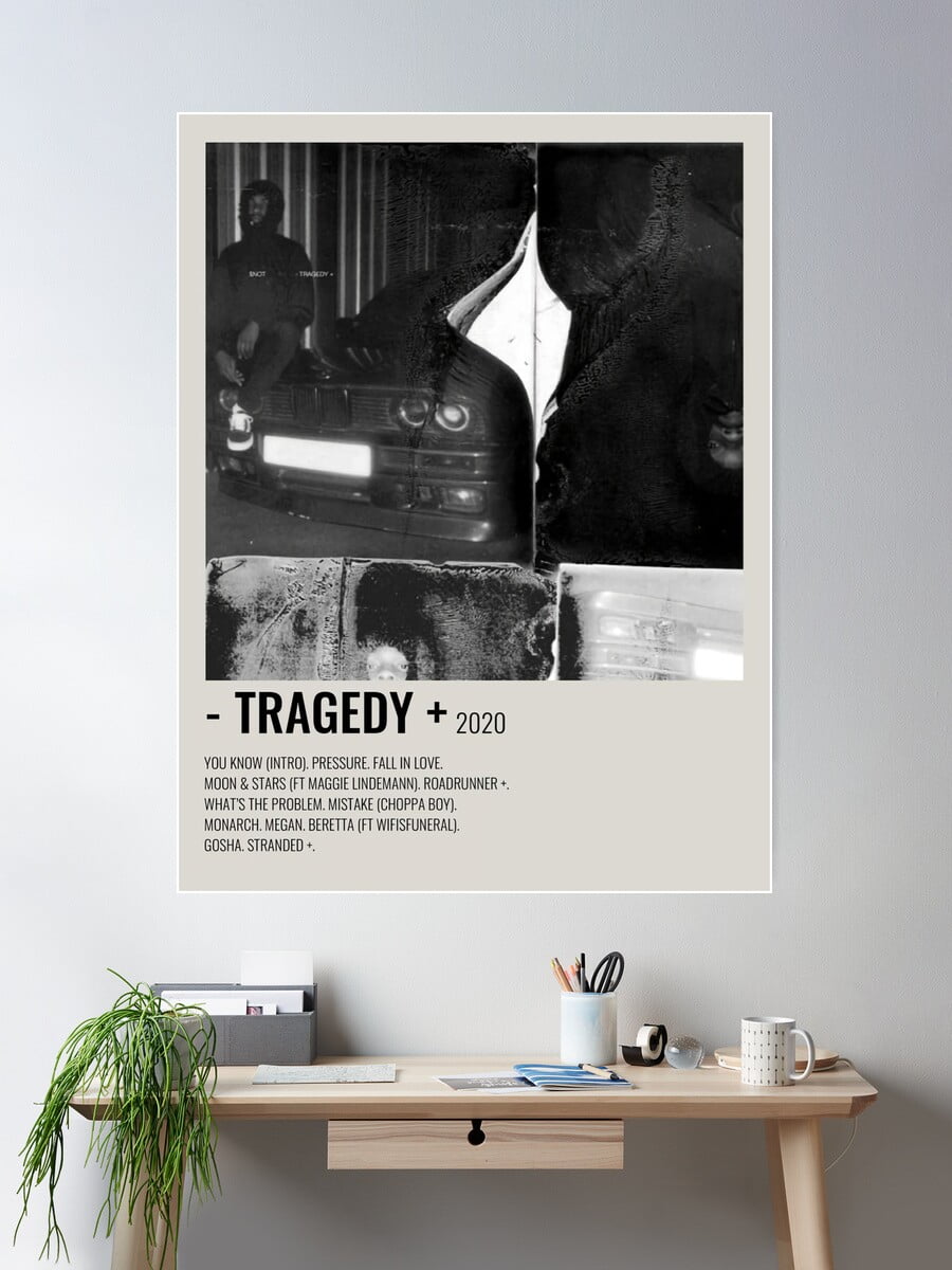 Tragedy Album Cover Poster Poster Wall Art, Modern Wall Decor For ...