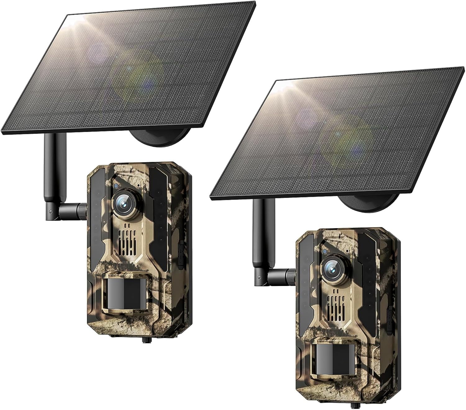 Trail Camera 2Packs, 4G LTE Cellular Trail Cameras Built-in SIM Cards ...
