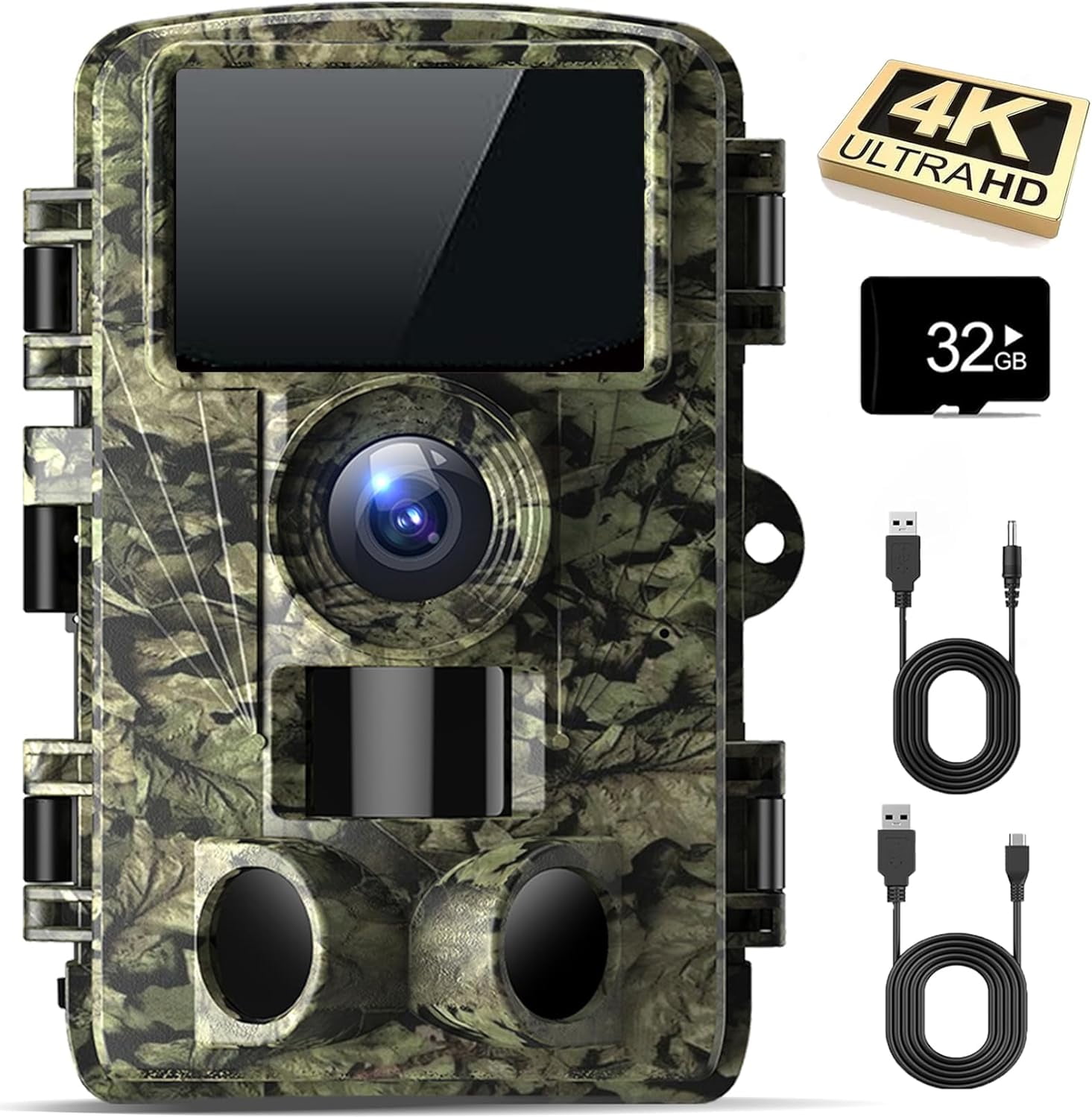 Trail Camera - 4K 48MP Game Camera with Night Vision, 0.05s Trigger ...