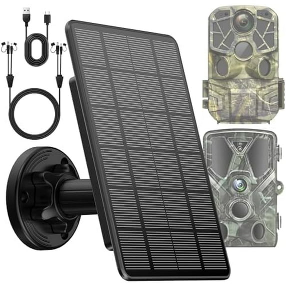 Trail Camera Solar Panel, High Solar Conversion Rate for Trail Camera ...