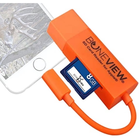 Trail Camera Viewer for iPhone, Corded SD Memory Card Reader Plays ...