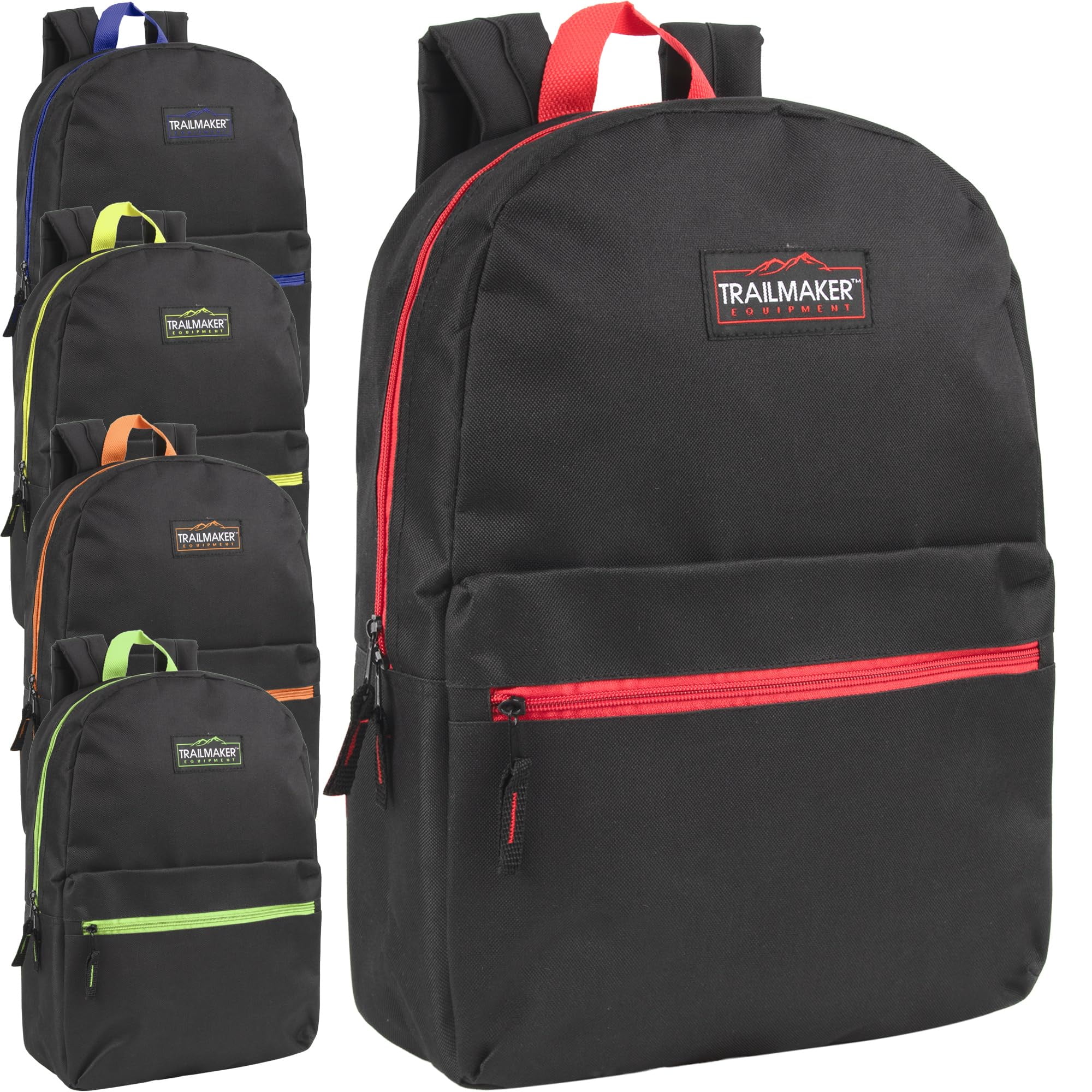Trail Maker 24 Pack 17 Inch Classic Backpacks with Padded Straps for ...