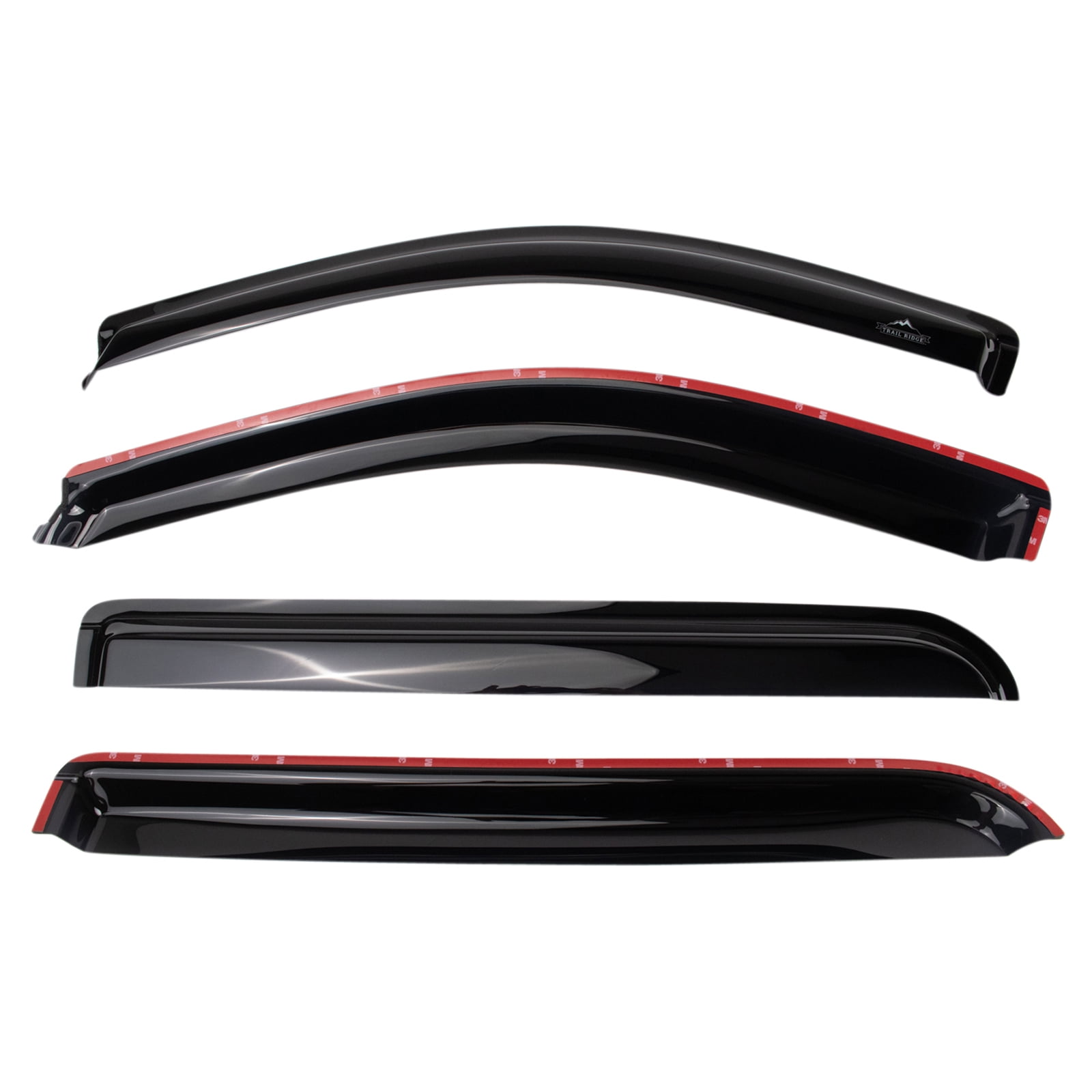 Trail Ridge Front & Rear Side Window Rain Deflector Guard Smoke for ...