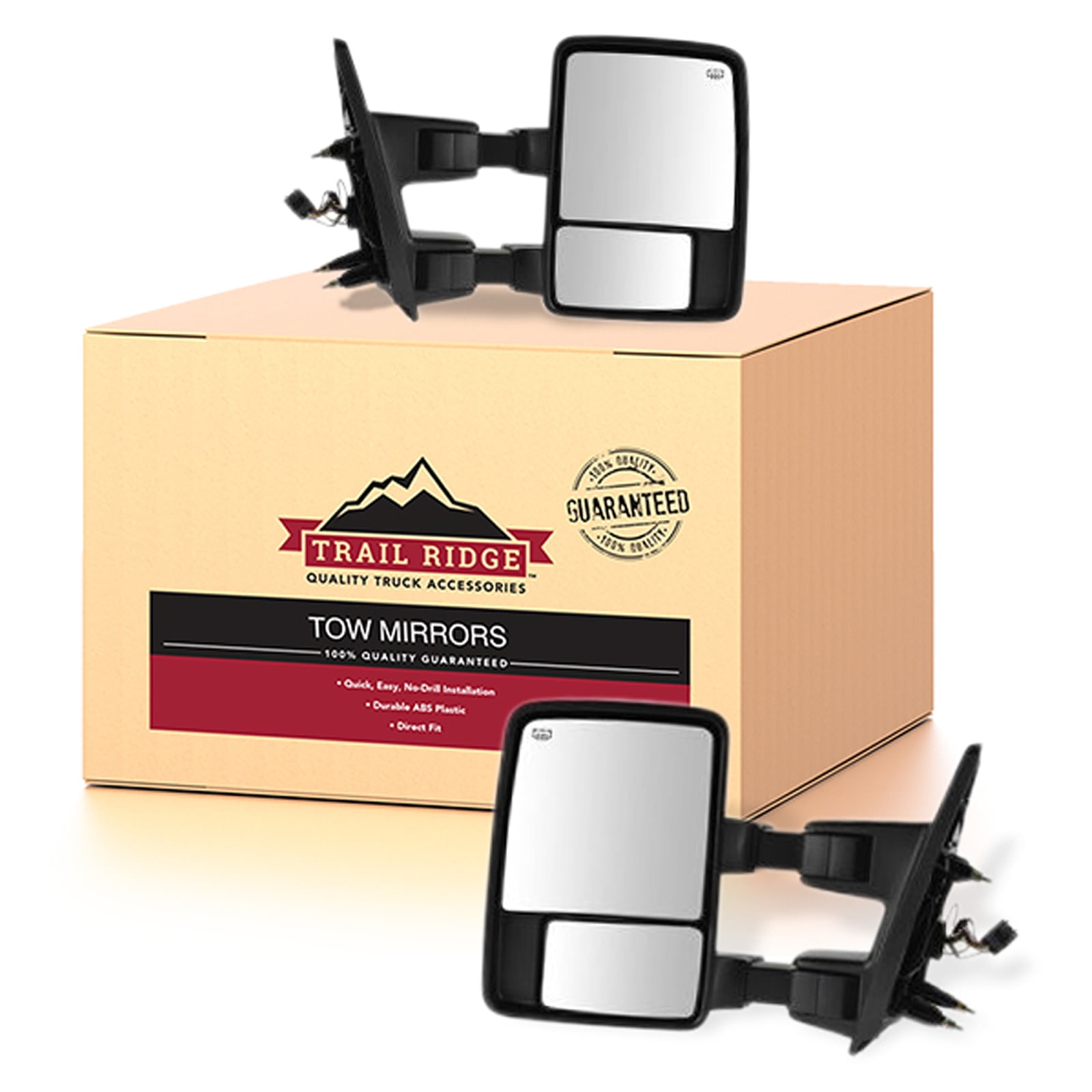 Trail Ridge Tow Mirror Power Fold Heat Smoked Turn Textured Smooth Pair ...