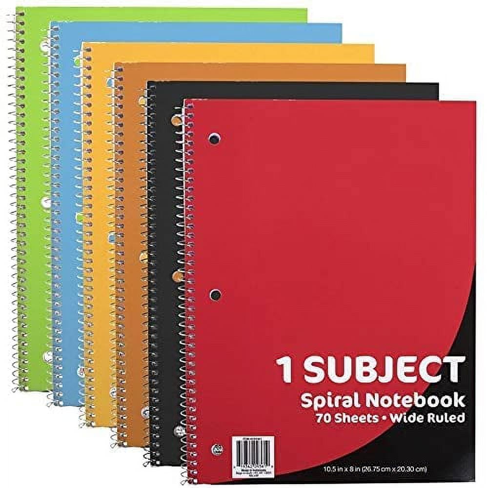 Trail maker 50 Notebooks Pack – One Subject Notebooks Wide Ruled Bulk ...