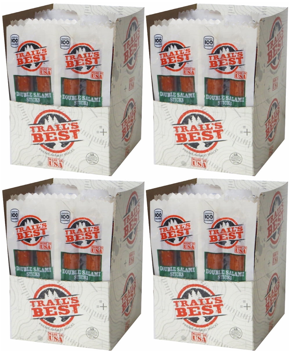 Trail's Best 1oz Double Salami 20-ct Boxes - 4 Boxes - Walmart.com