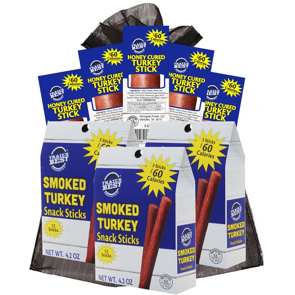 Trail's Best 8-Piece Turkey Stick Samplers (incldues 2 types of turkey ...