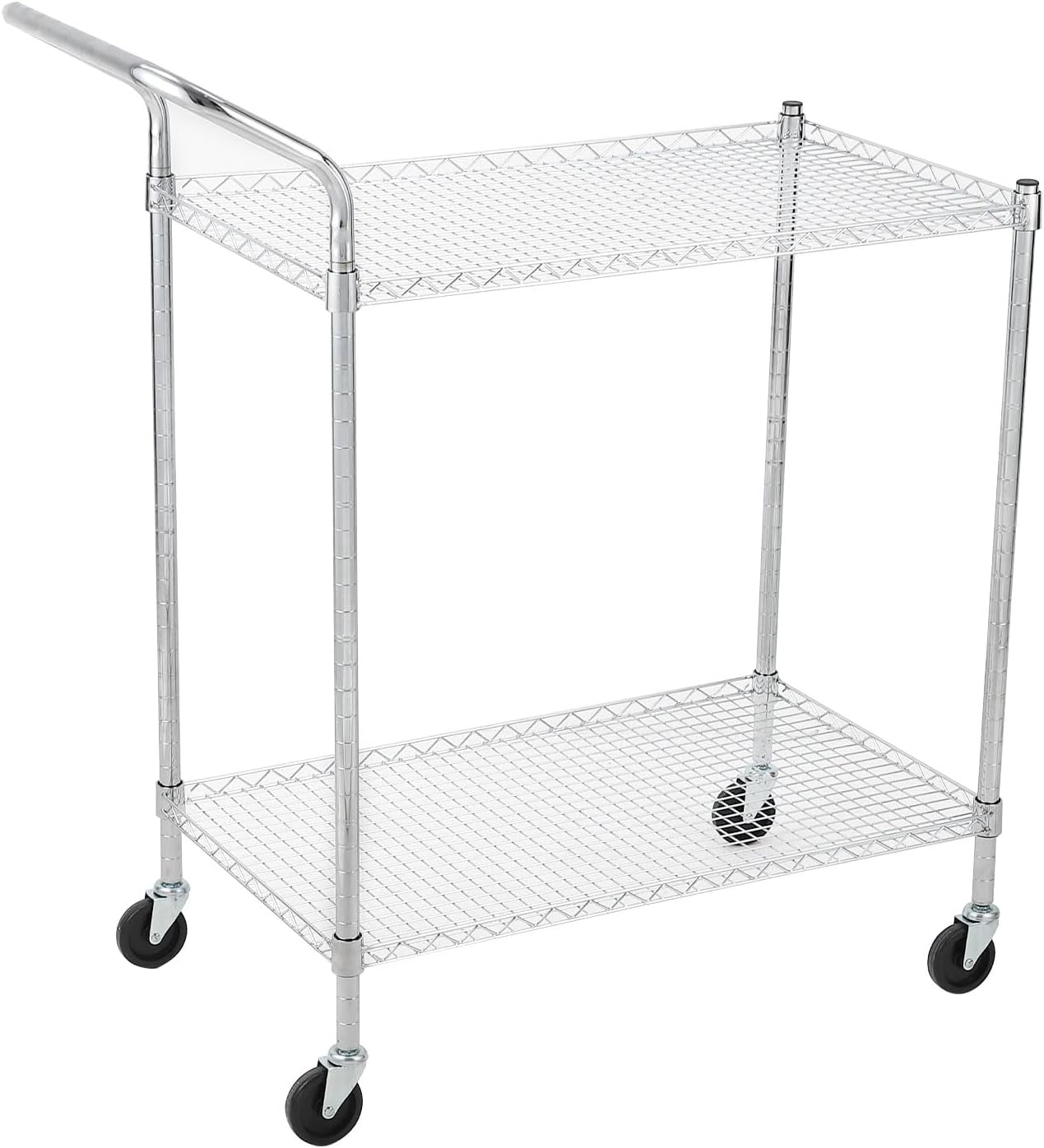 TrailBlaze Kitchen Utility Cart, 2-Tier Wire Rolling Utility Cart ...