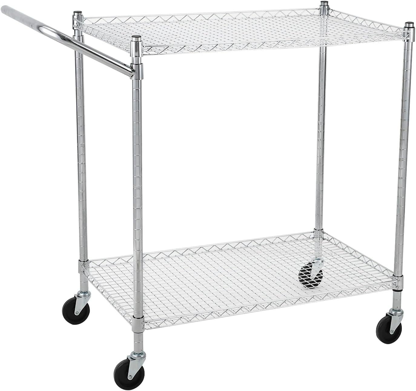 TrailBlaze Kitchen Utility Cart, 2-Tier Wire Rolling Utility Cart ...