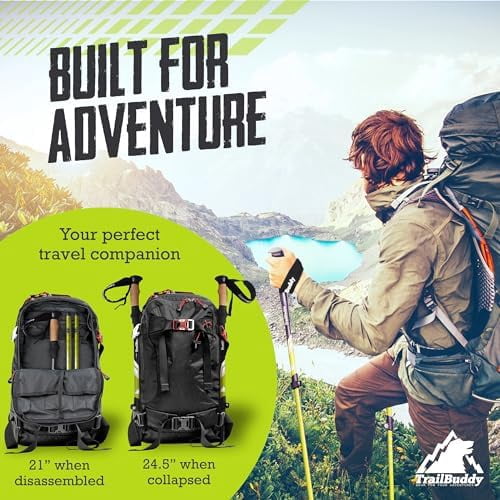 TrailBuddy Trekking Poles – Lightweight 7075 Aluminum Hiking Poles for ...