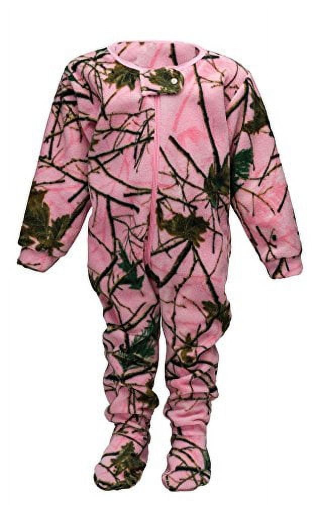 TrailCrest Infant Pink Camo Fleece Onesie: Baby Cold Weather Camouflage ...
