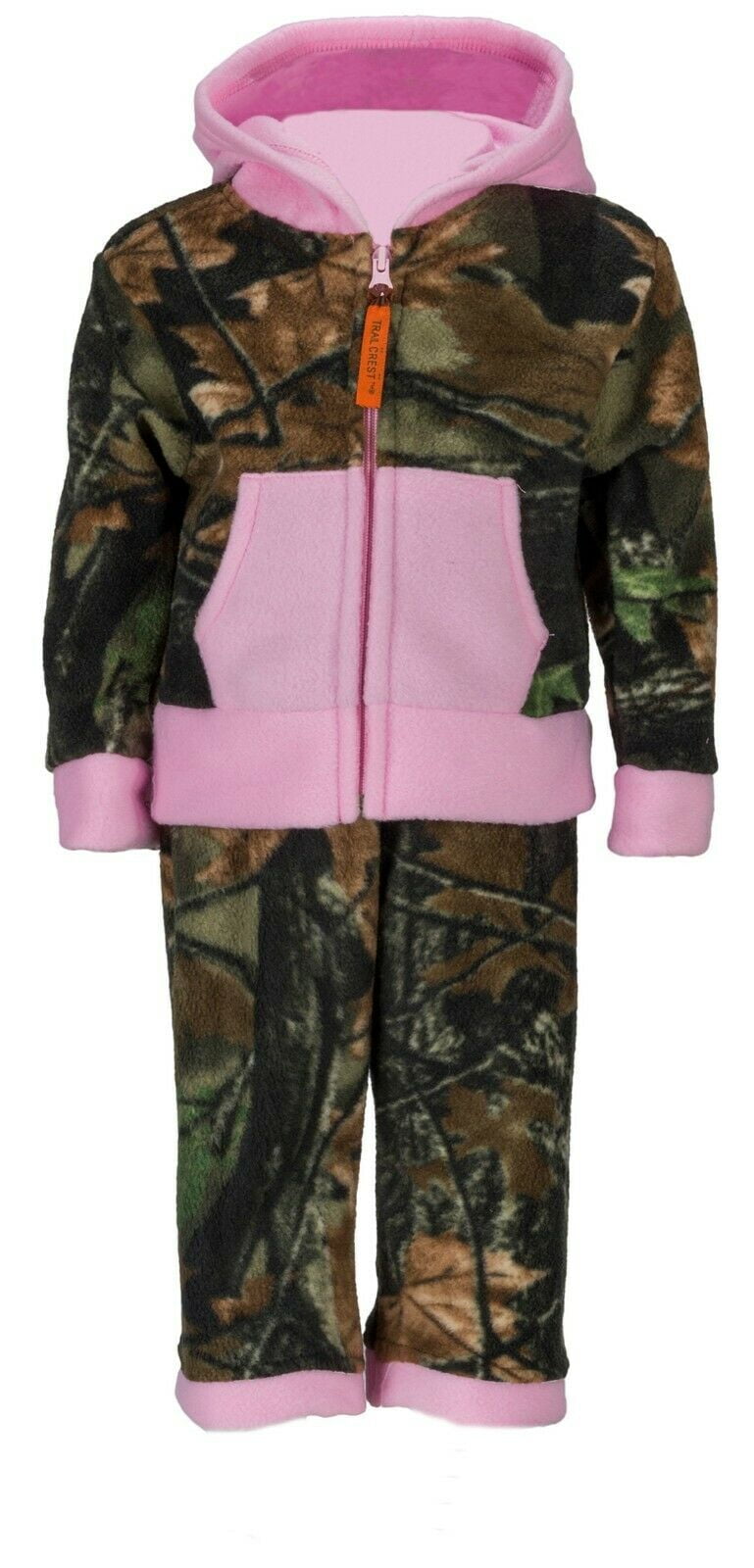 TrailCrest Infant Camo Two Piece Fleece Jacket & Pants Set, 3T, Pink - Walmart.com