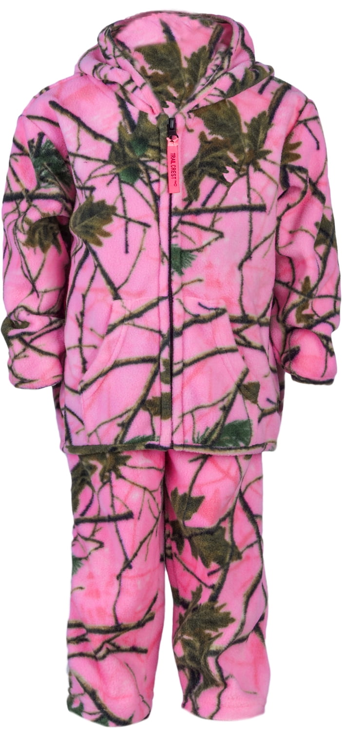 TrailCrest Infant Toddler Pink Camo Hoodie Sweatshirt Fleece Jacket ...