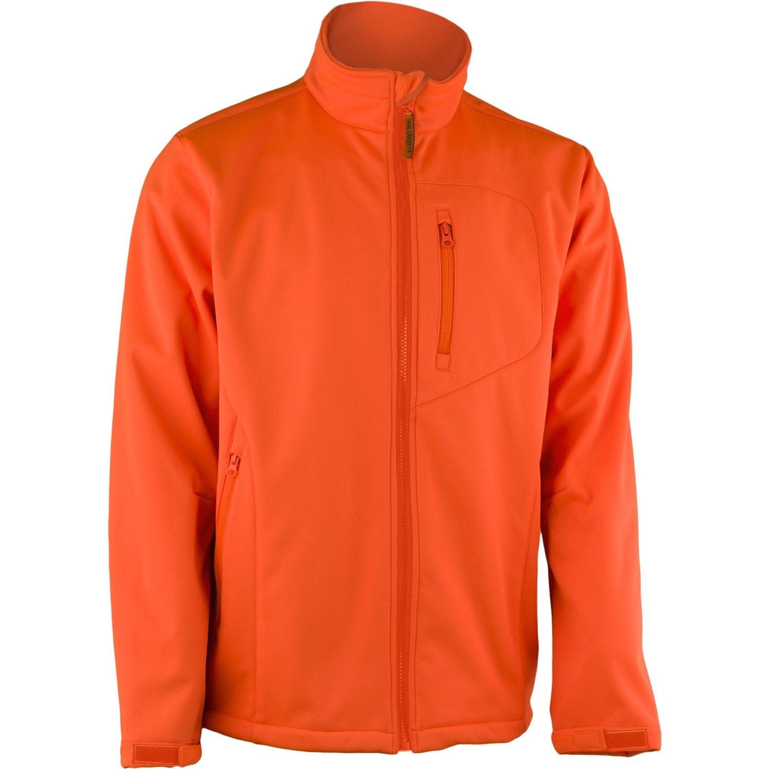 TrailCrest Men's Blaze Orange Fleece Waterproof Softshell Jacket-Coral ...