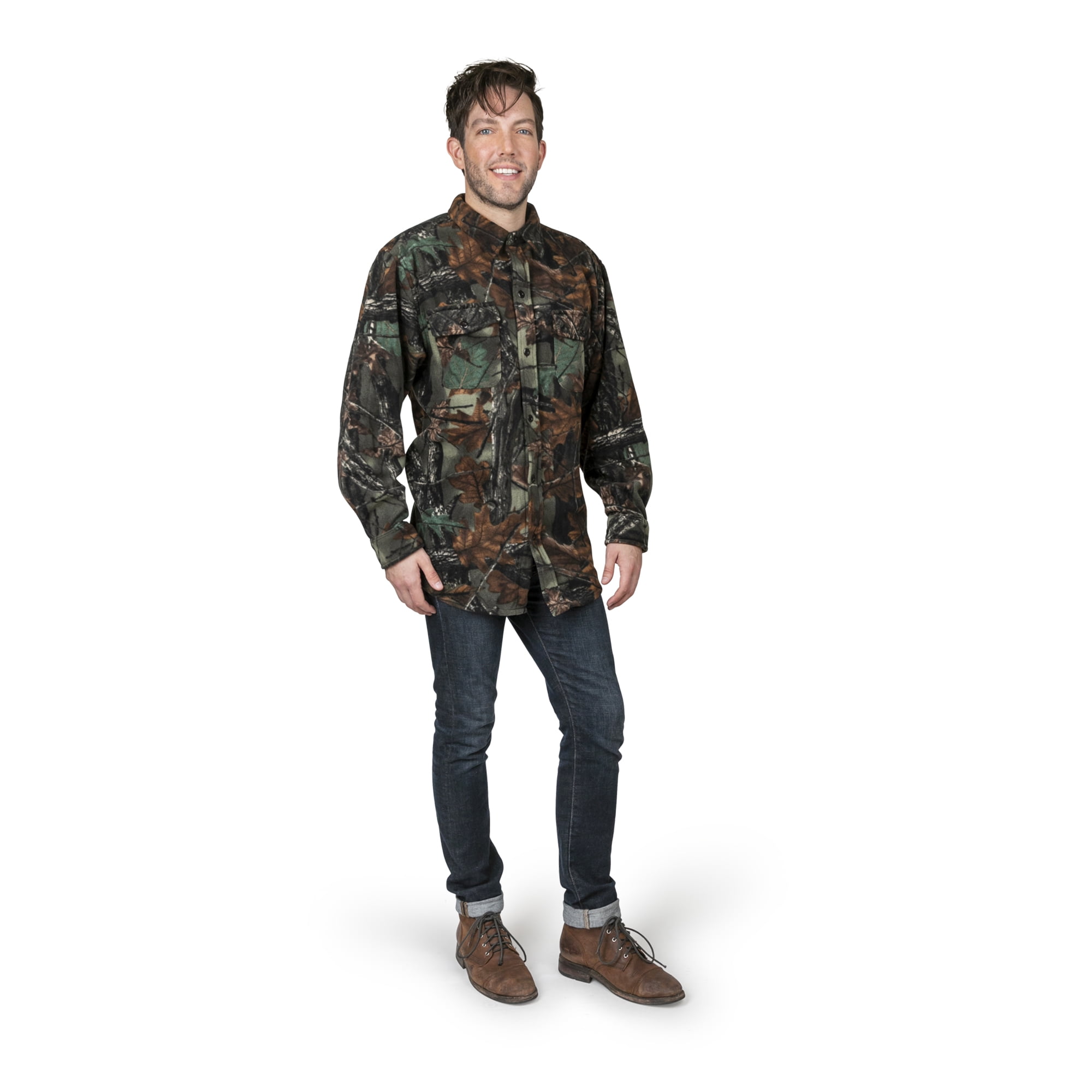 TrailCrest Men's Camo Chambliss Fleece Button Up Shirt, XL - Walmart.com