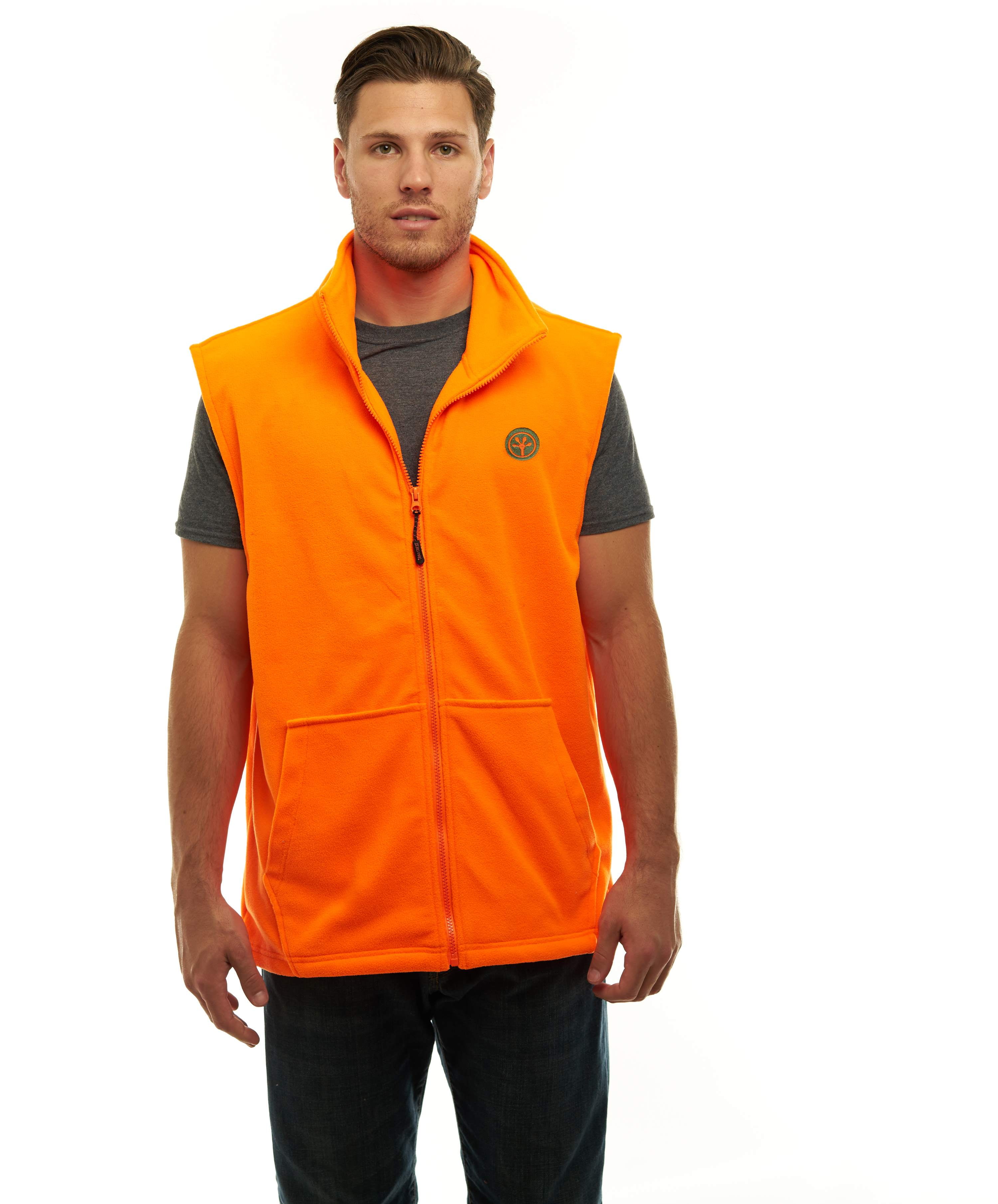 TrailCrest Mens Blaze Orange High Visibility Fleece Hunting Outerwear ...