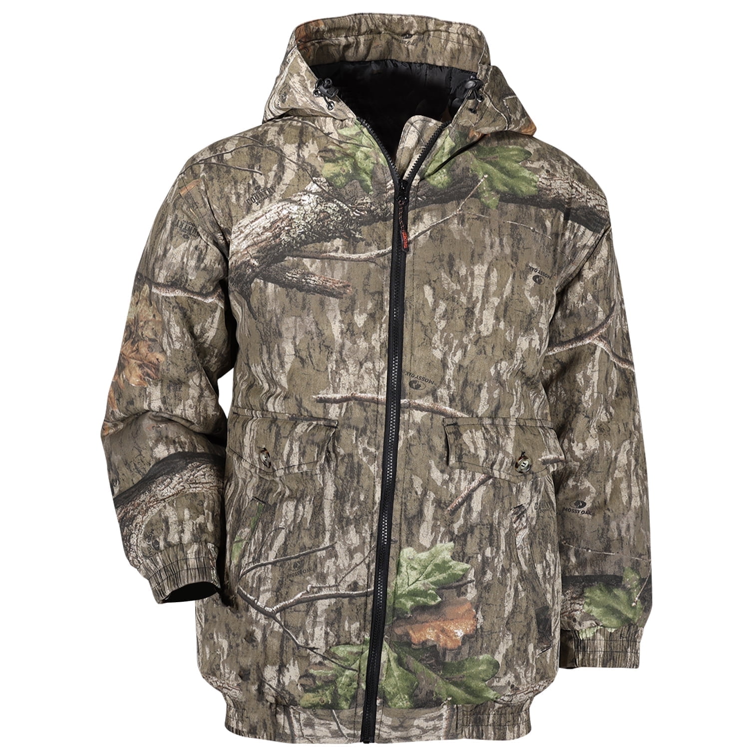 Mossy Oak Men's Insulated Camo Jacket – Country Roots Pattern – Quilted ...
