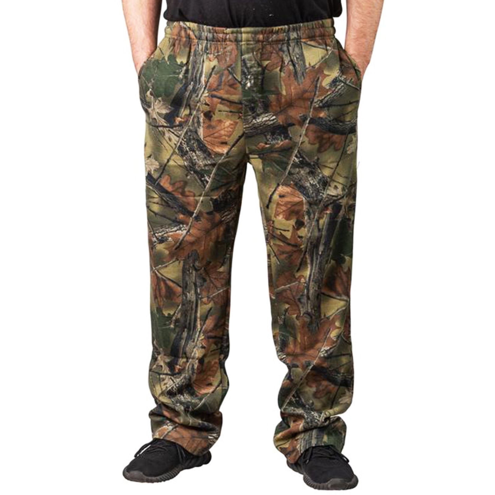 TrailCrest by Treel Men's Open Bottom Cotton Blend Cozy Sweatpants ...