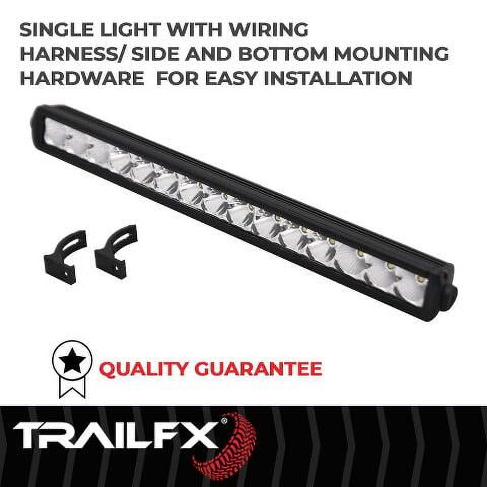 TrailFX 20SRSCM Light Bar LED 20"L 15 OSRAM 5 Watt Bulbs 75W w/ hdwe ...