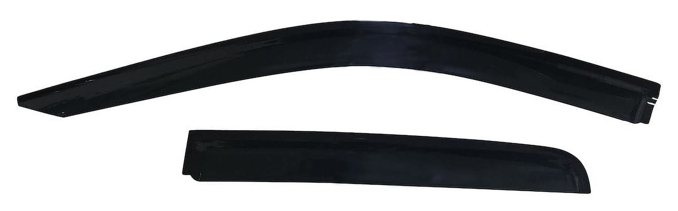 TrailFX 4811H Rainguard /Window Vents Low Profile;Tape-On Smoke Acrylic ...