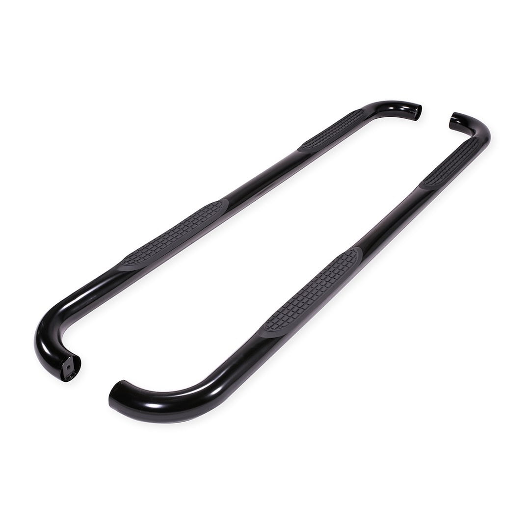 TrailFX A0009B Nerf Bar Round Tube Steps W/Pads 3" Bent Powder Coated ...