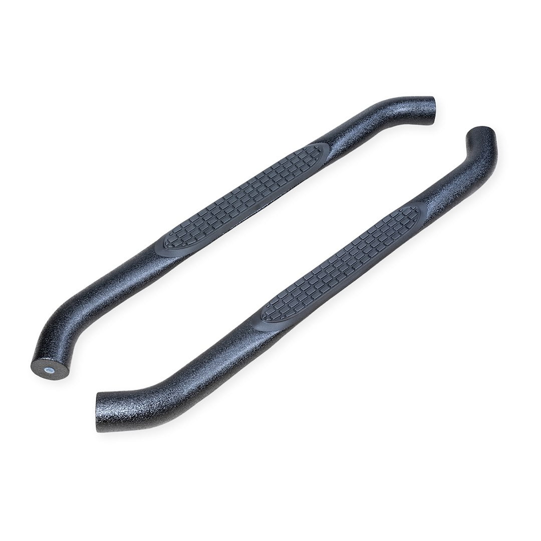 TrailFX A0027T Steel Round Black Textured Powder Coated Nerf Bar ...