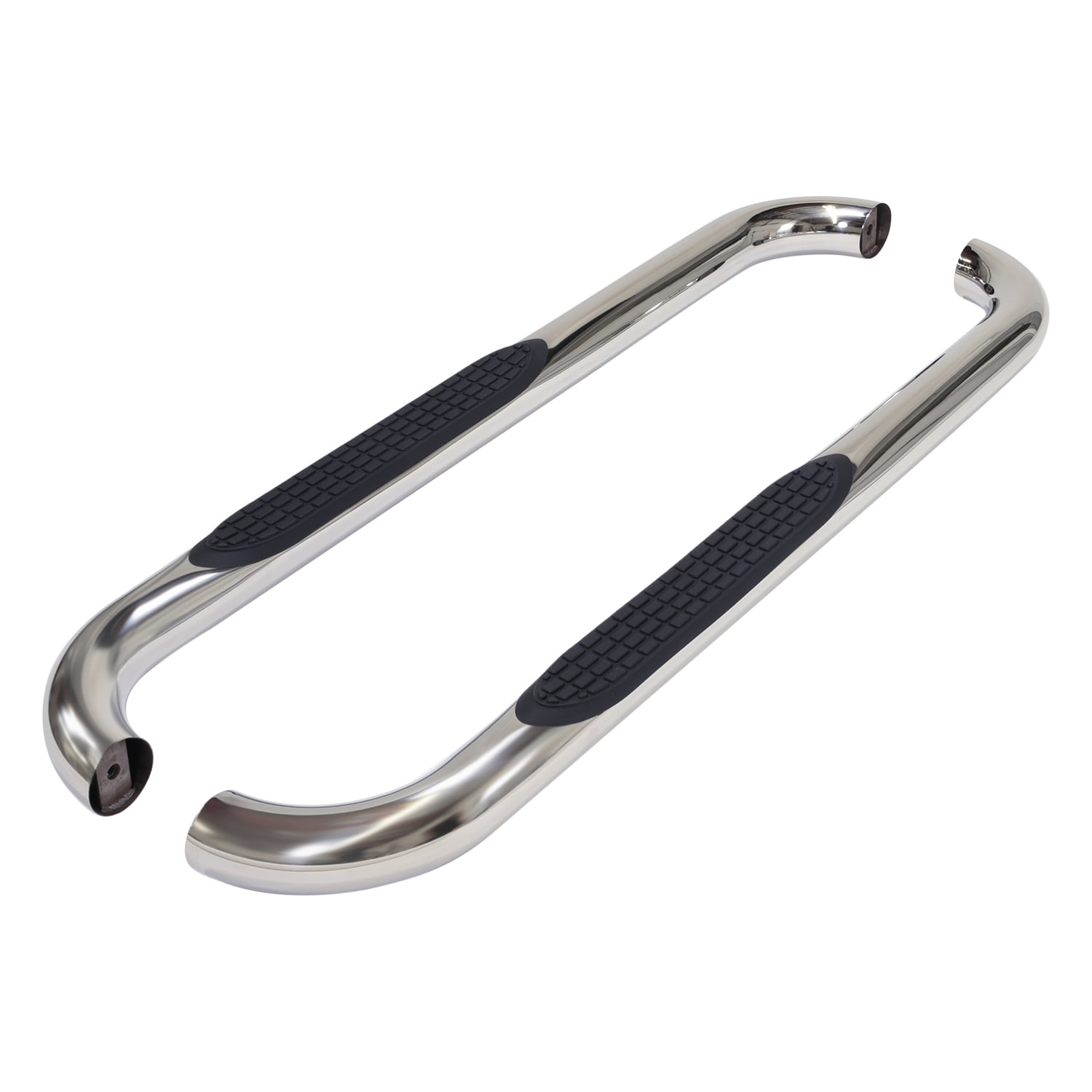 TrailFX A0056S Stainless Steel Round Polished Nerf Bar - Walmart.com
