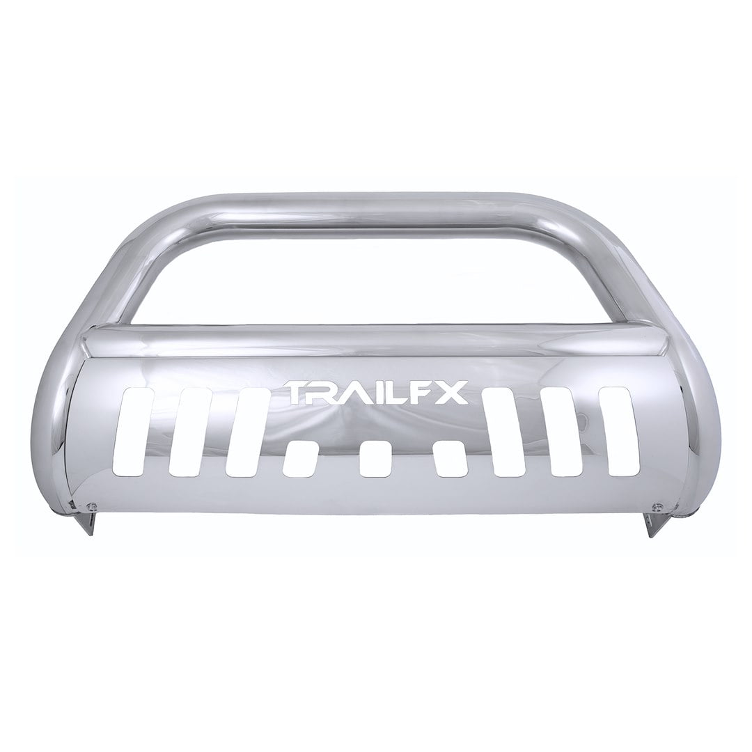 TrailFX B0028S Bull Bar Polished 3 Inch Yes with skid plate - Walmart.com