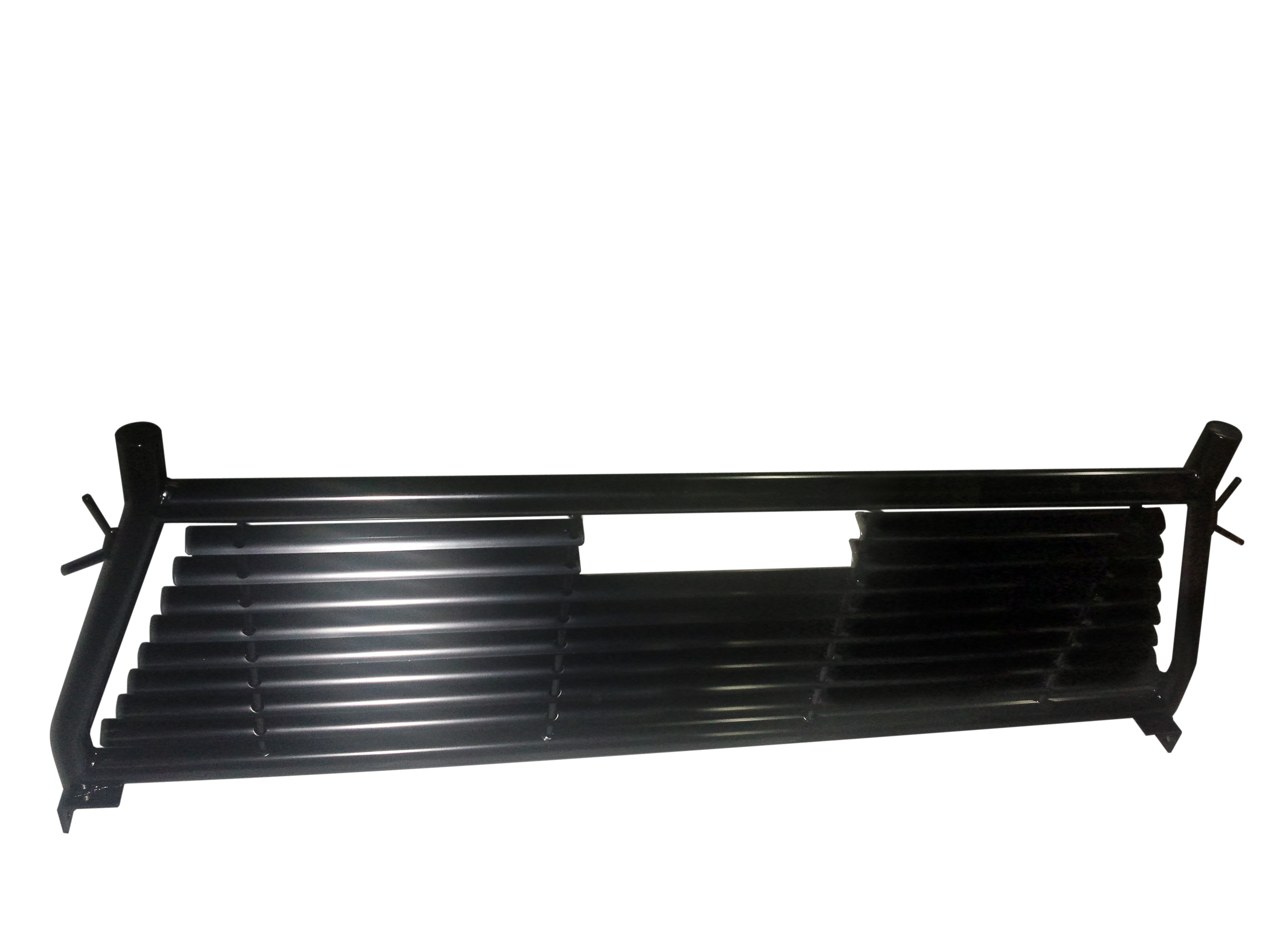 TrailFX H0004B Bolt-On Black Powder Coated Round Tube Louvered Headache ...
