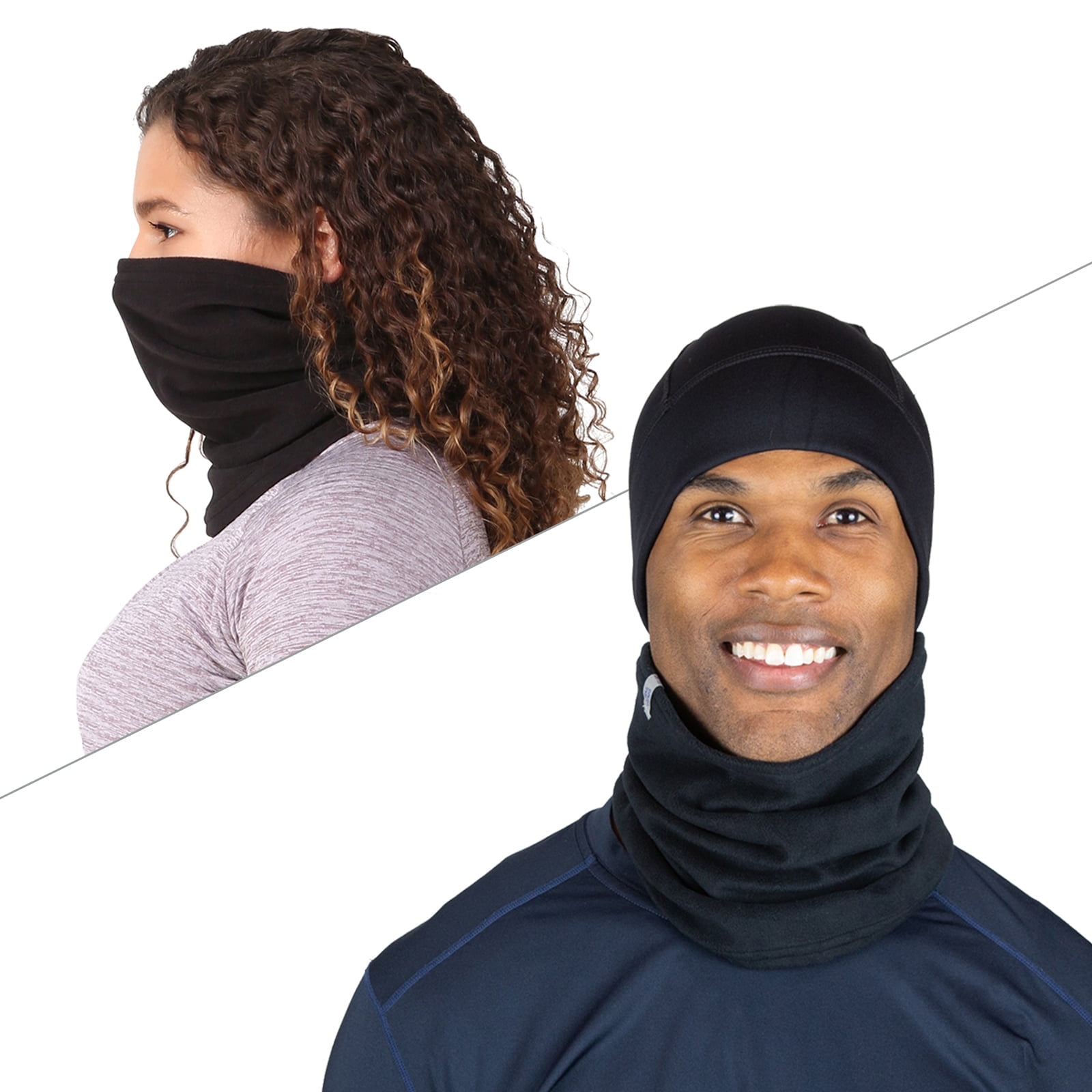 TrailHeads Micro Fleece Neck Warmer | Winter Neck Gaiter | Contoured ...