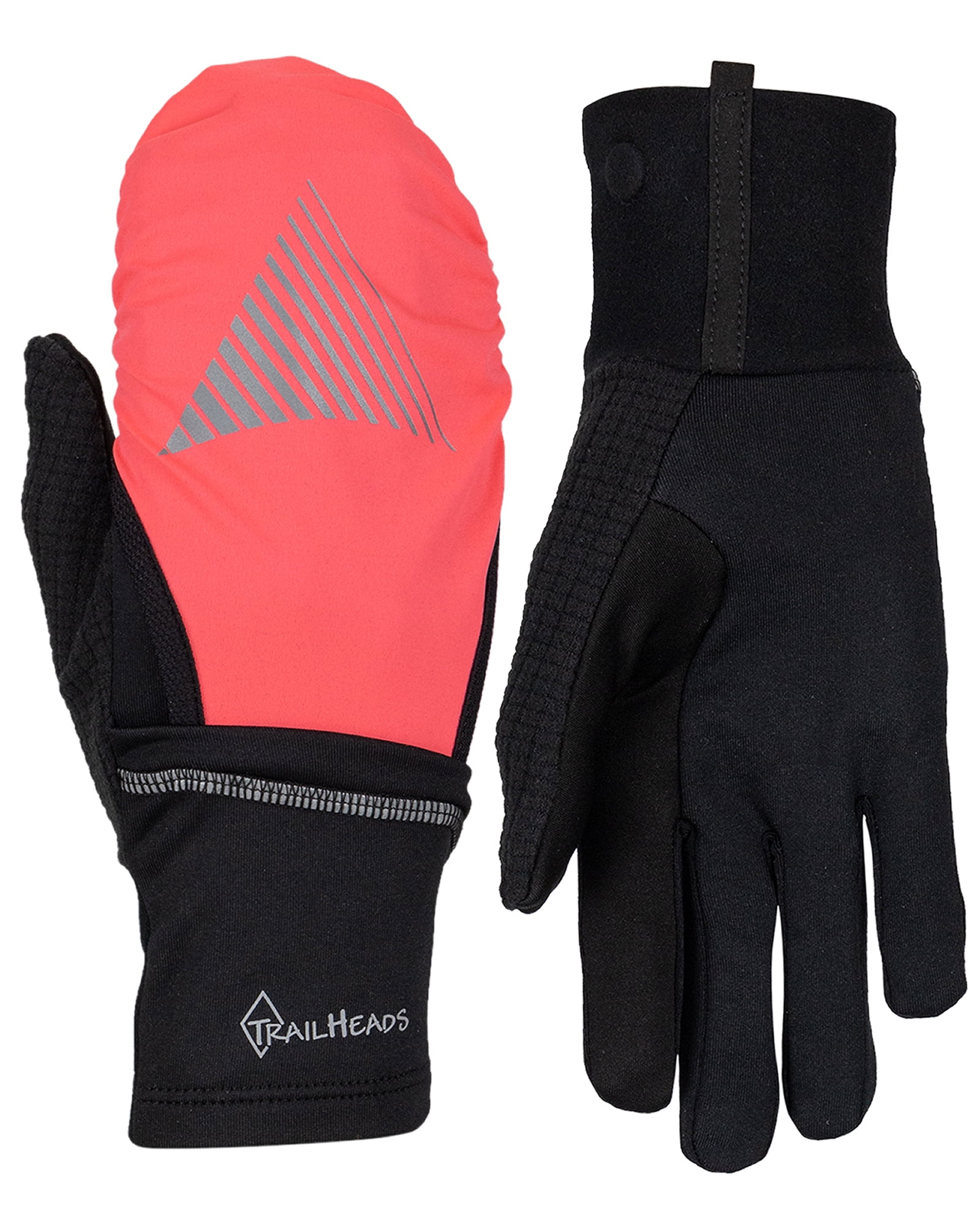 TrailHeads Women's Touchscreen Convertible Running Gloves with ...
