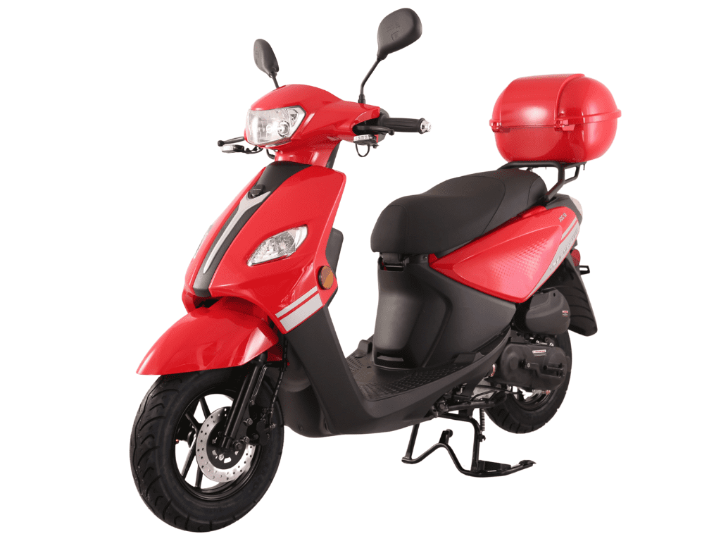 TrailMaster Flash 50 Scooter / Moped, 49.6cc 4-Stroke Engine, Electric ...