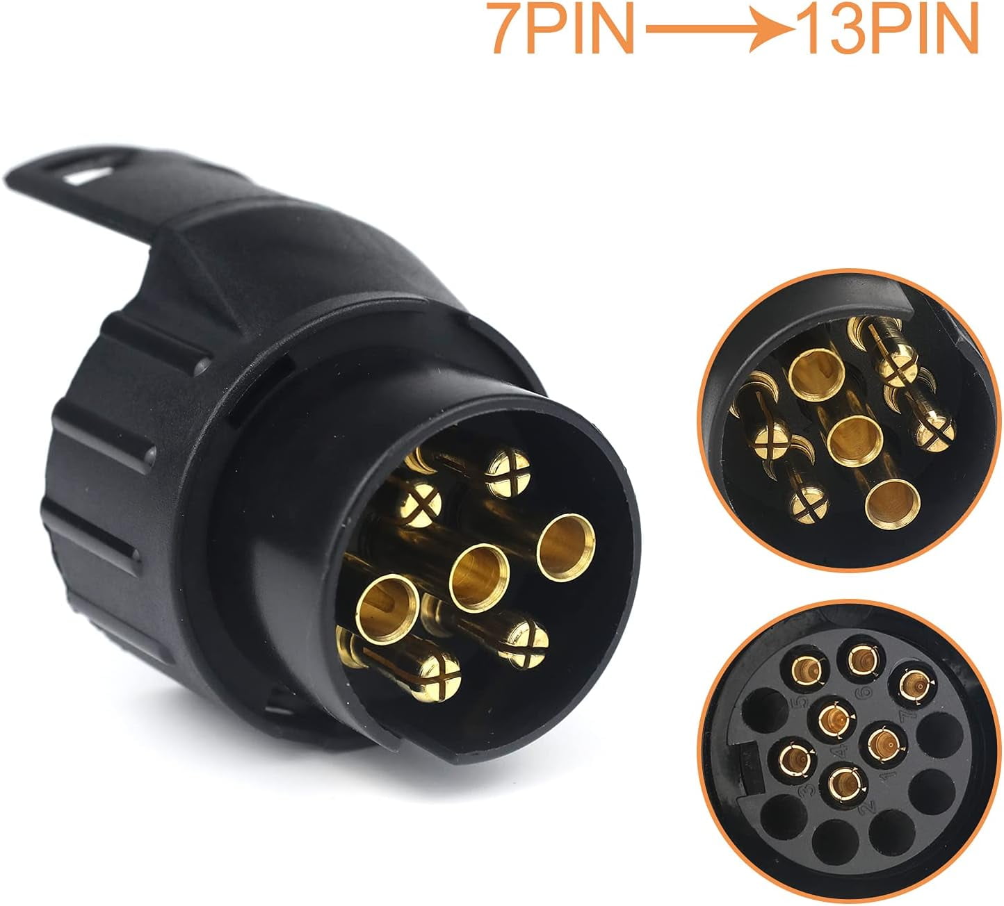 Trailblazer 7 to 13 Pin Socket Adapter, Circuit Plug Socket Tester for ...