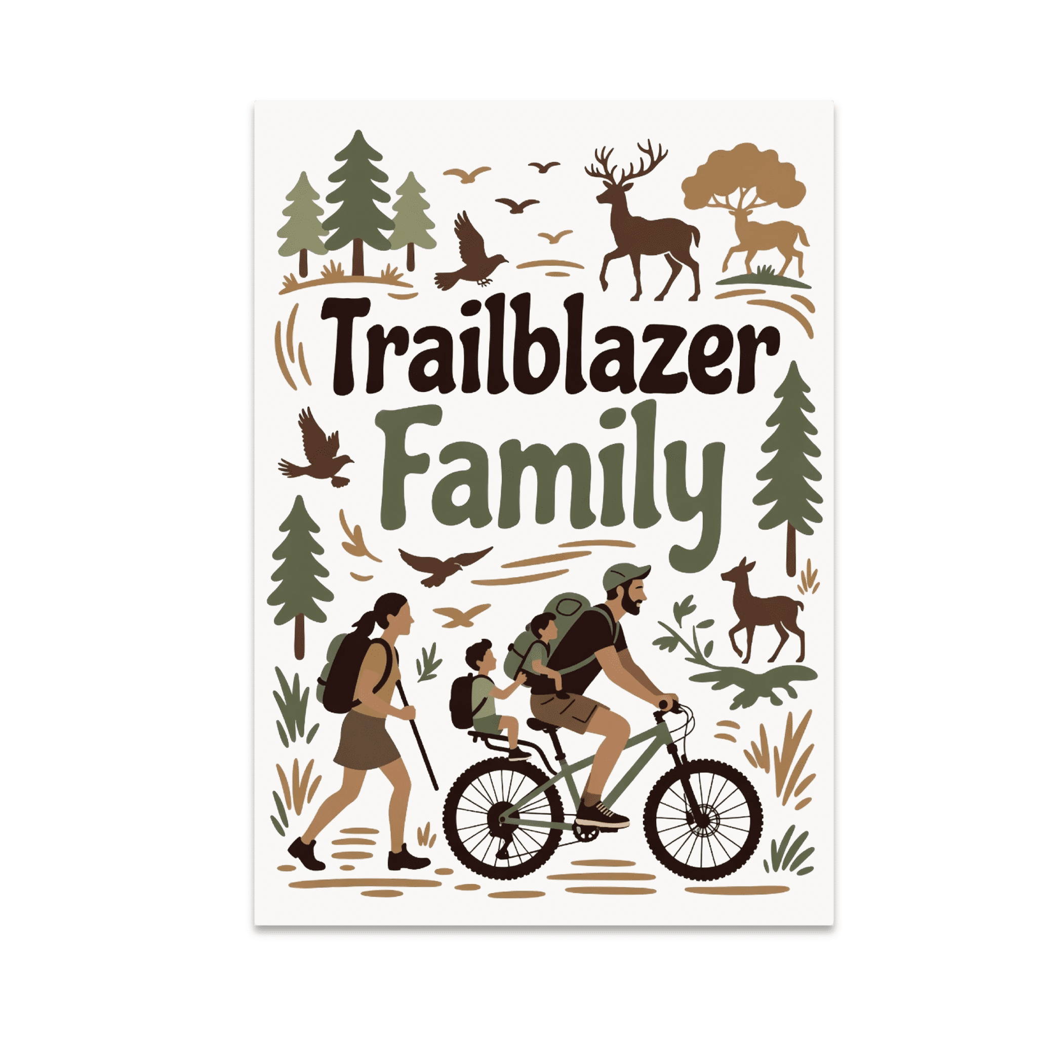 Trailblazer Family Adventure Wall Decor - Outdoor Enthusiast - 13x19 ...