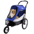 Petique, Pet Jogger Stroller, Trailblazer, supports Pets up to 77LBS ...