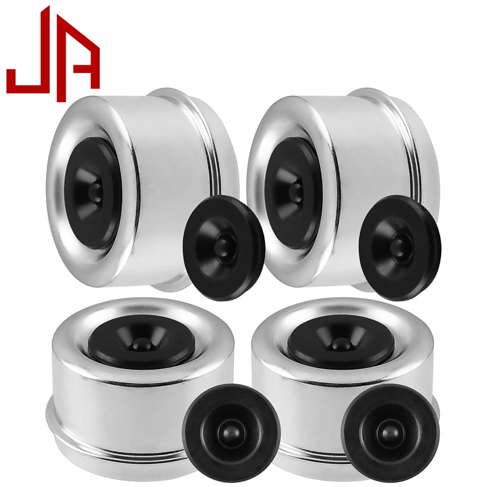Trailer Bearing Dust Cap 2.44 in Trailer Axle Dust Cap with 8 Rubber ...